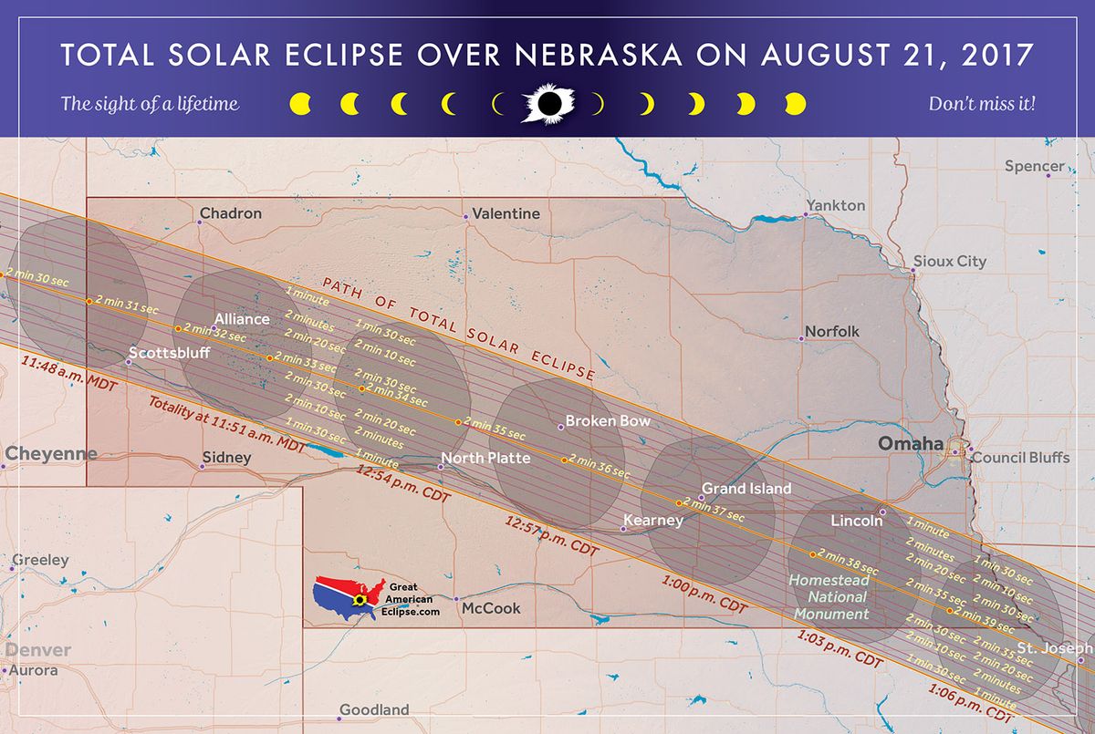 Path of Totality 2017 - August 21st Solar Eclipse Maps and Photo Guide ...