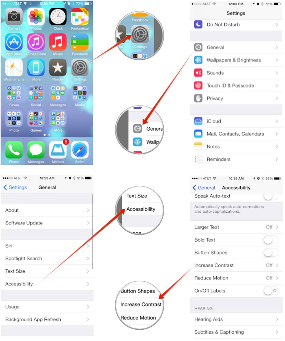 How to increase contrast for visual accessibility on iPhone and iPad ...