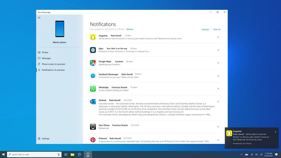 Your Phone app now lets you manage Android notifications on your PC ...