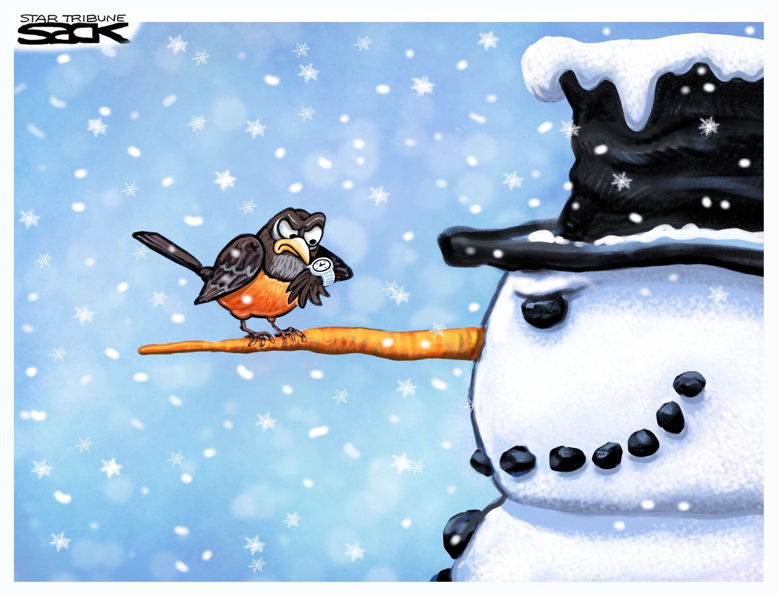 Editorial cartoon U.S. spring snow cold | The Week