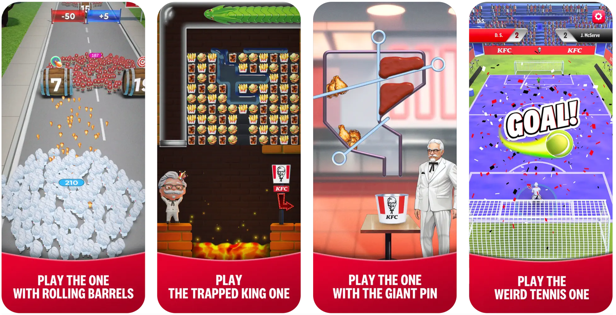 KFC takes a bite out of annoying fake game ads and turns them into real ...