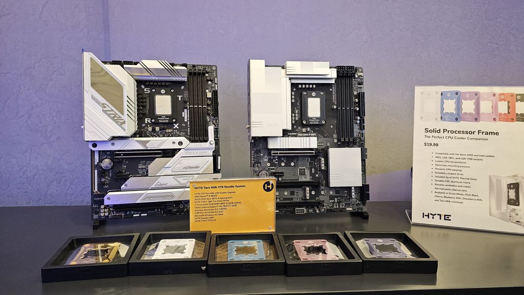 Hyte shows off new PC cooling toys, including new Thicc Q80 AIO — contact frames and magnetic ...