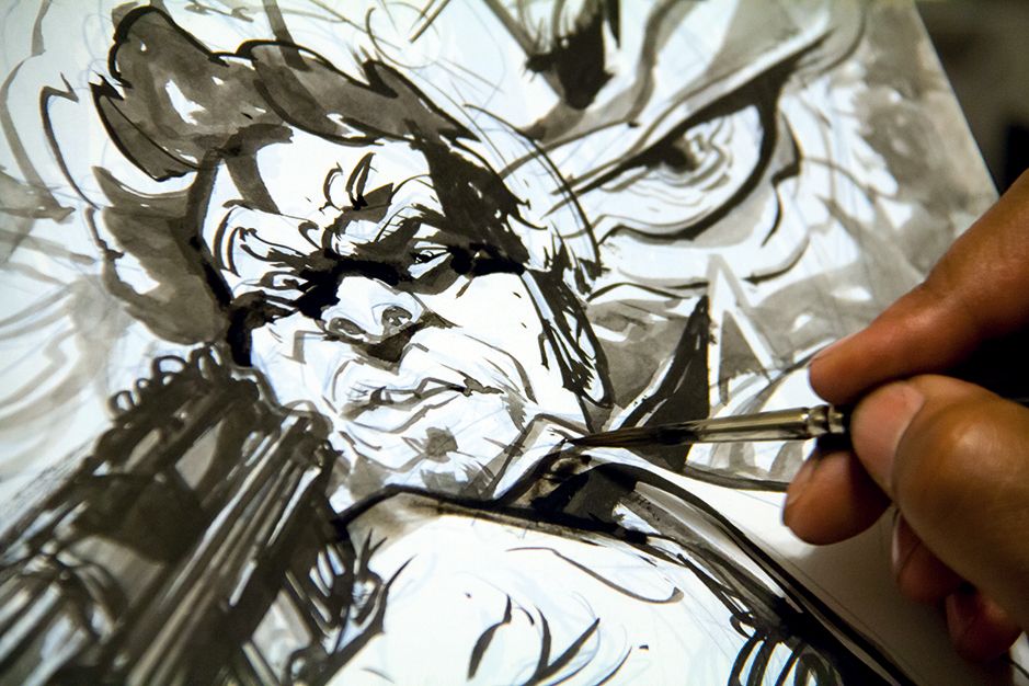 Combine traditional and digital skills to create a comic cover ...