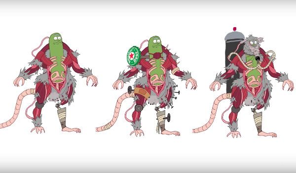 Check Out Rick And Morty's Hilarious Unused Designs For Pickle Rick's ...