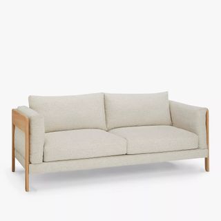 Dunelm's take on the wooden sofa trend proves it's comfy | Ideal Home