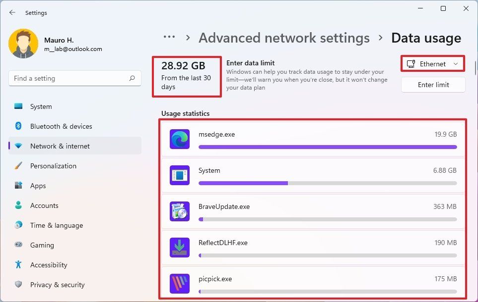 How to track internet data usage on Windows 11 | Windows Central
