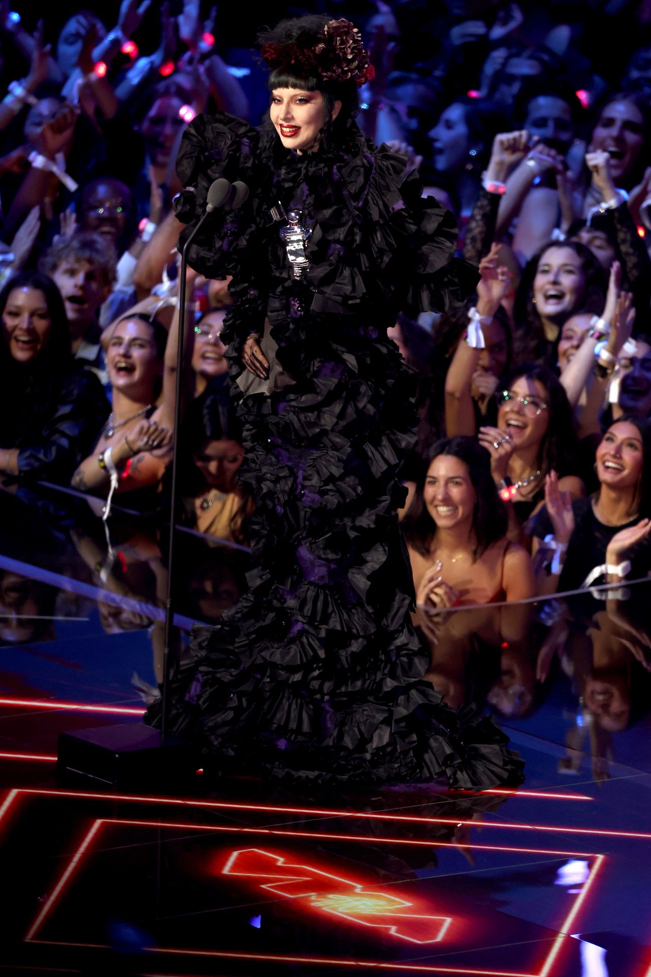 Lady Gaga Brings Mayhem Ball to the 2025 MTV VMAs in a Marc Jacobs ...