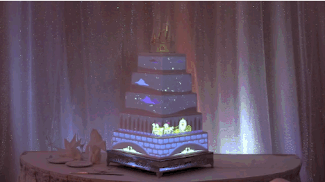 Disney Weddings now feature 'wedding cake projection mapping ...
