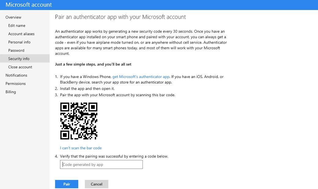 How to make your Microsoft account more secure with two-step ...