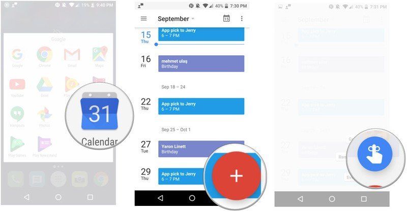 How to add events and reminders to Google Calendar for Android ...