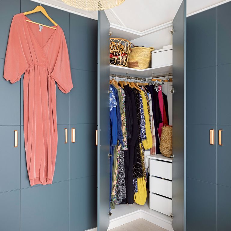 Small walk-in wardrobe ideas to create your dream dressing room | Ideal ...