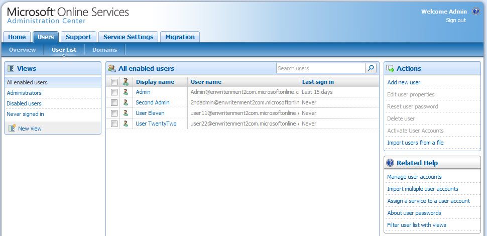 Provisioning Users - Microsoft BPOS: Managing The Cloud | Tom's Hardware