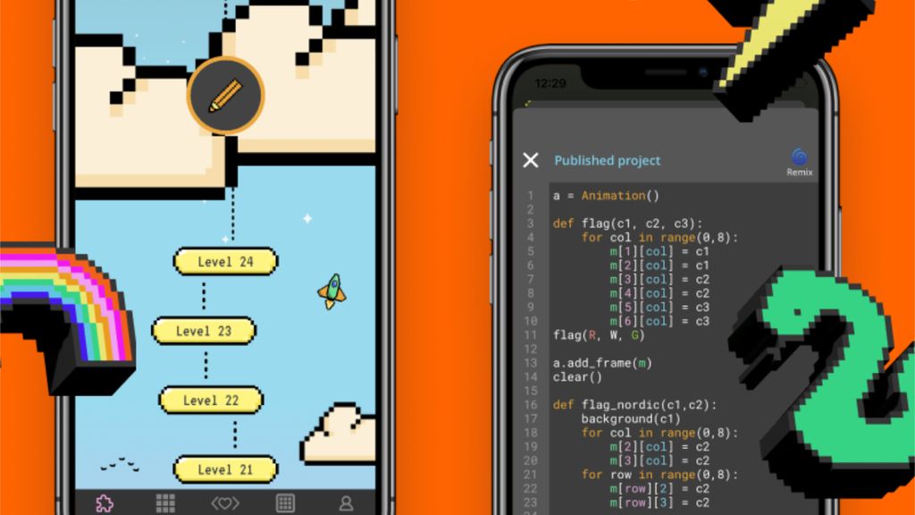 Pixel art iPhone app Imagi is a smart first introduction to coding for ...