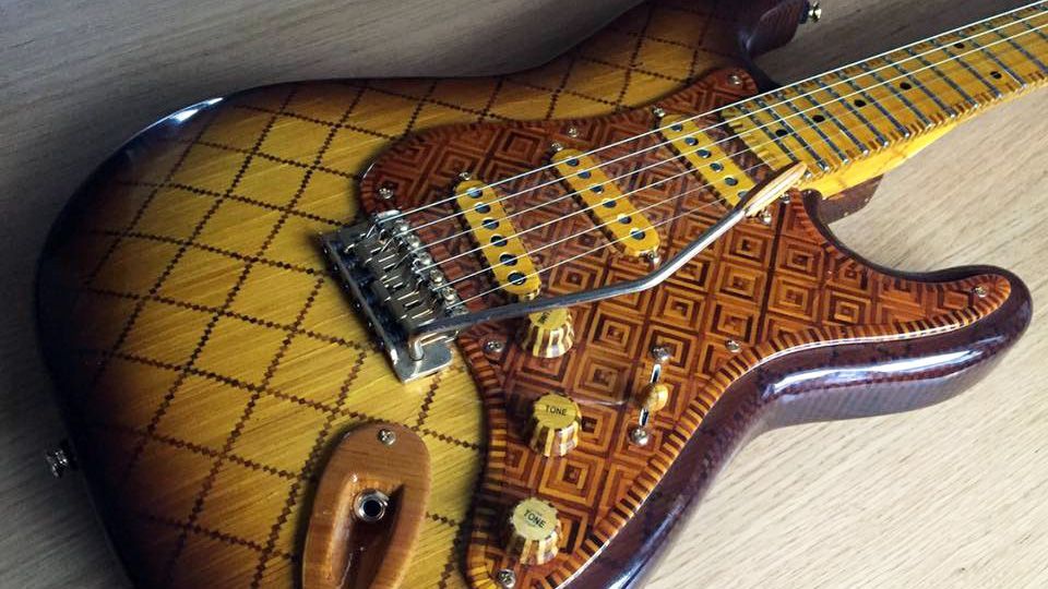 This Strat-Style Guitar is Made Entirely Out of Matchsticks | Guitar World