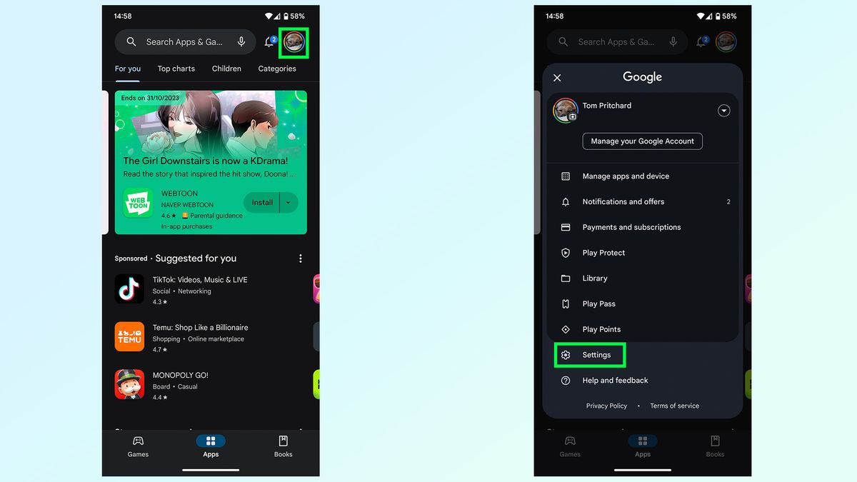 How to change your country on Google Play Store | Tom's Guide