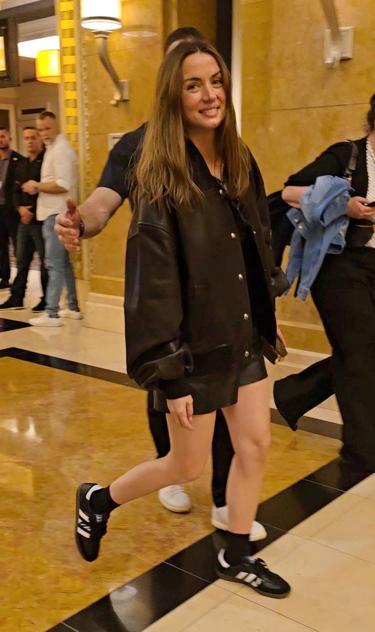 Ana de Armas Revives Adidas Samba Sneaker Trend With a Leather Jacket ...