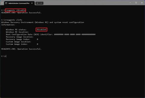 How to enable Windows Recovery Environment (WinRE) on Windows 11 and 10 ...