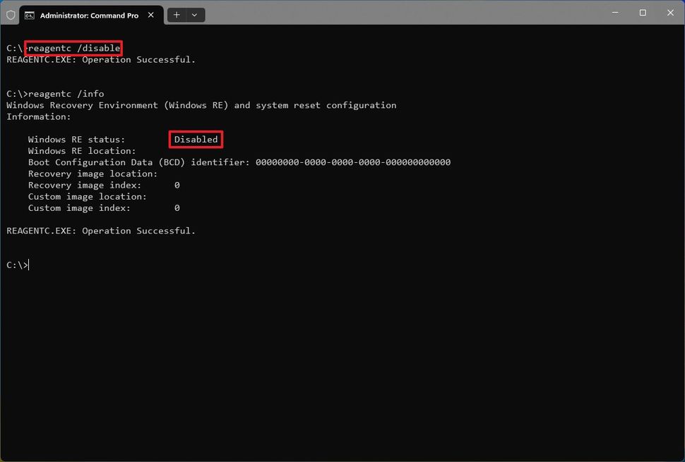 How to enable Windows Recovery Environment (WinRE) on Windows 11 and 10 ...