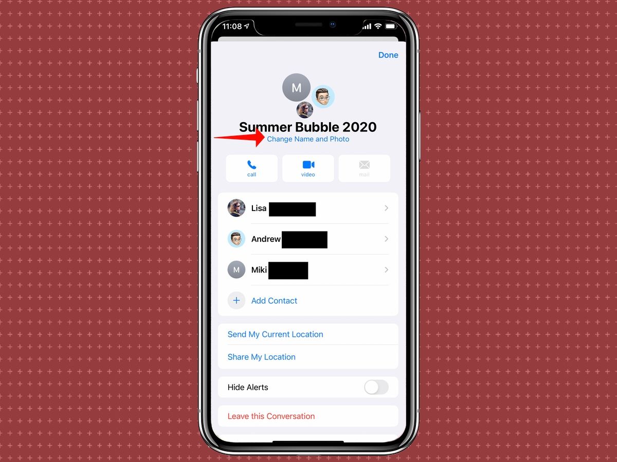 iOS 14: How to set a photo for a message group in the Messages app ...