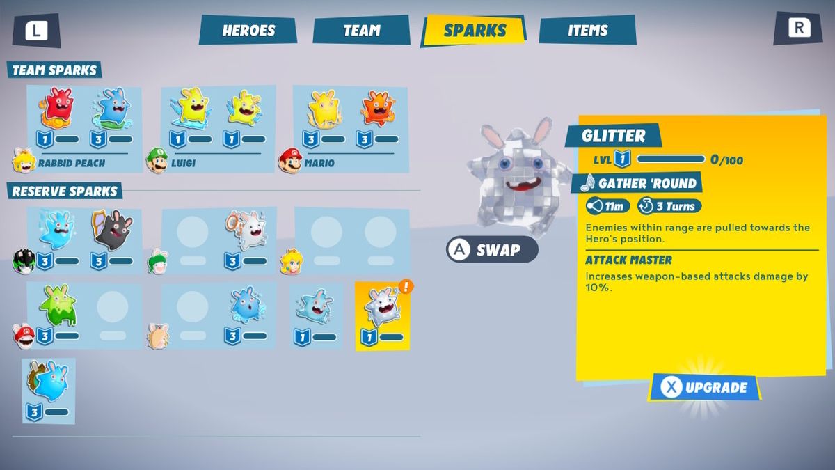 All Mario + Rabbids Sparks of Hope best Sparks | GamesRadar+