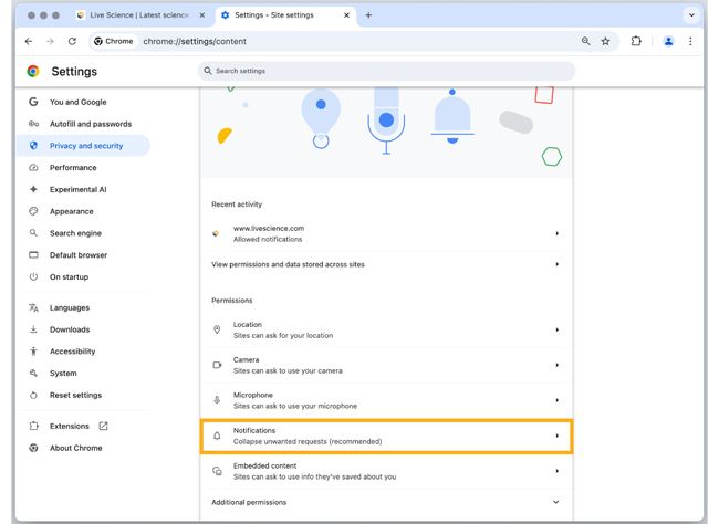 How to turn off web notifications for Google Chrome and macOS | Live ...