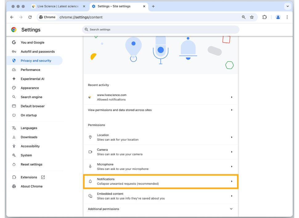 How to turn off web notifications for Google Chrome and macOS | Live ...
