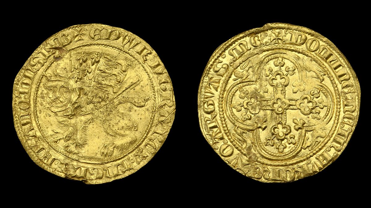 Rare 14th-century gold 'leopard' coin could sell for 140,000 British ...
