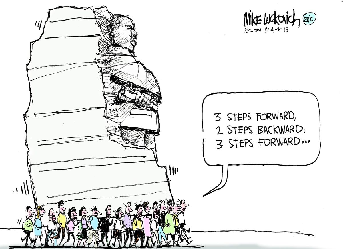 Political cartoon U.S. Martin Luther King civil rights | The Week