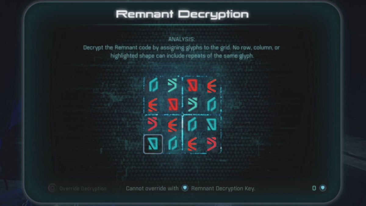 Mass Effect Andromeda Remnant Decryption glyph puzzle solutions guide ...