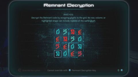 Mass Effect Andromeda Remnant Decryption glyph puzzle solutions guide ...