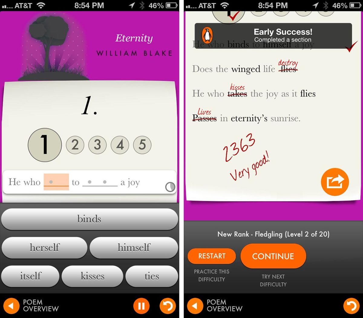 Poems By Heart for iPhone and iPad review: Have fun memorizing classic ...