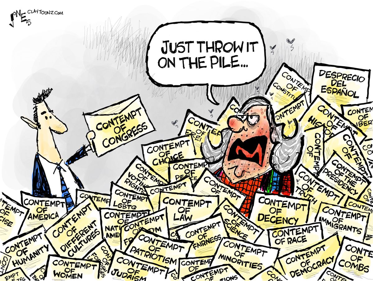 5 riotously funny cartoons about Steve Bannon's contempt of Congress ...