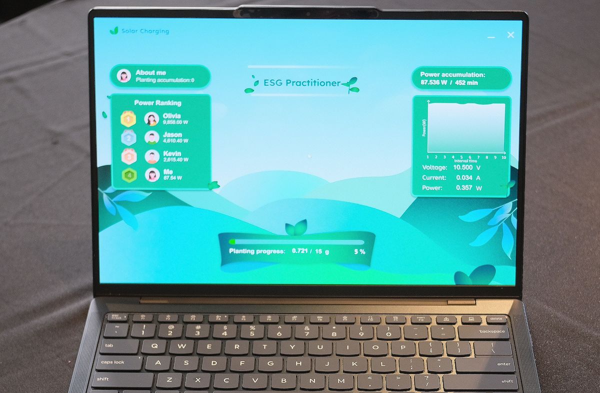 Lenovo debuts a solar laptop that plays 1 hour of video from 20 minutes ...