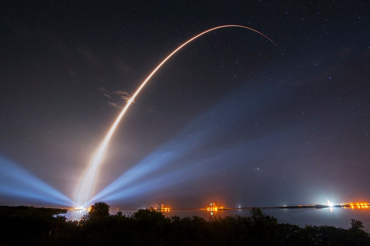 Night Launch Photos: US Military Satellite MUOS-3 Blasts Off | Space