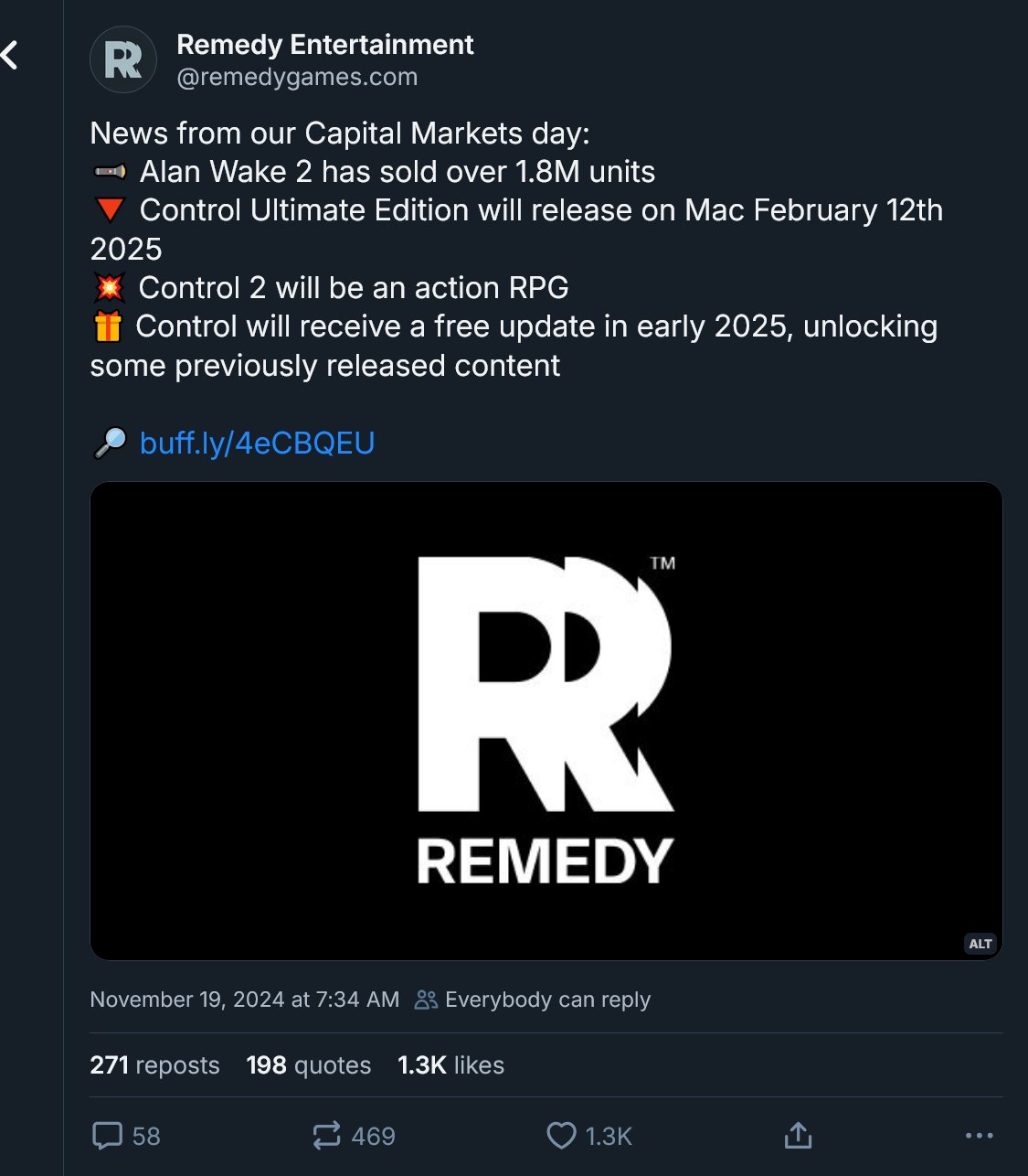 Control 2 is an 'action RPG,' Remedy says, but unfortunately it doesn't ...
