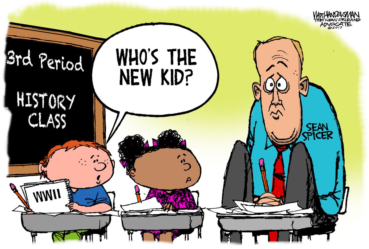 Political Cartoon U.S. Sean Spicer Press Secretary History | The Week