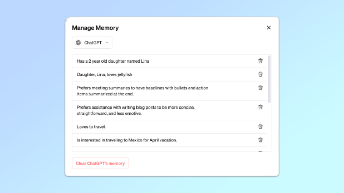 ChatGPT now has a memory — here's what it means | Tom's Guide