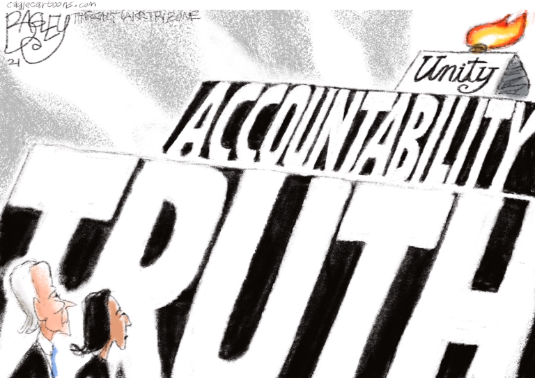 Political Cartoon U.S. biden harris unity | The Week