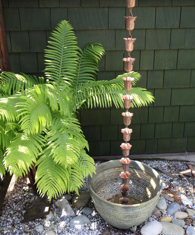 What do you put on the end of a rain chain? 3 options for rain chain ...