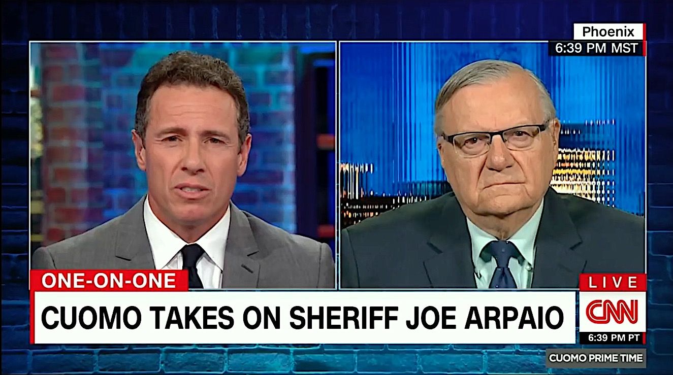 CNN's Chris Cuomo grills Joe Arpaio on why he supports separating ...