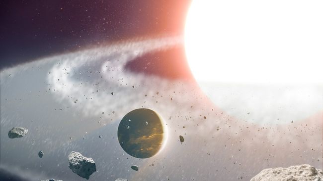 'Forbidden planet' narrowly escaped becoming a snack for a dying star ...