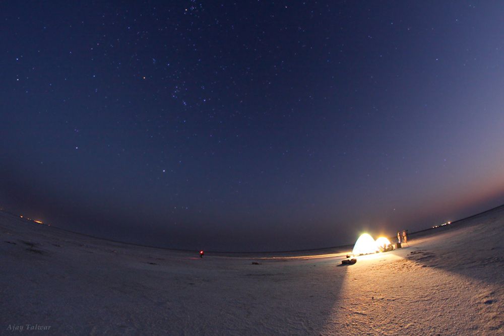 Starry Winter Night Glows Above Thar Desert | Space