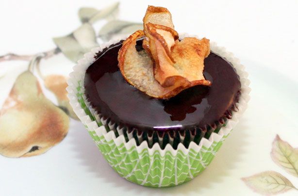 Chocolate and pear cupcakes | Snack Recipes | GoodtoKnow