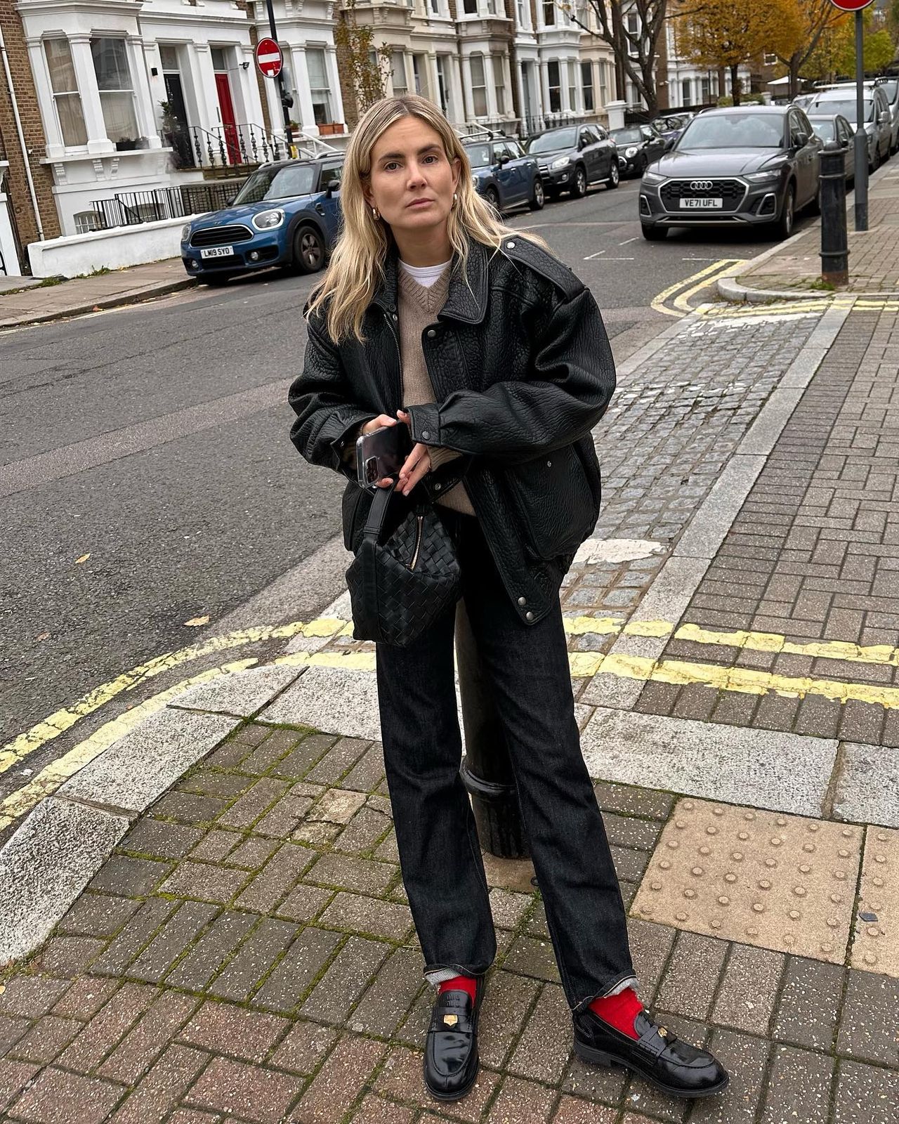 Everyone's Styling the White T-Shirt Under a Jumper Trend | Who What Wear