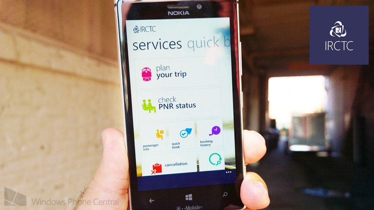 Official IRCTC app available for Windows Phone, allows you to book ...