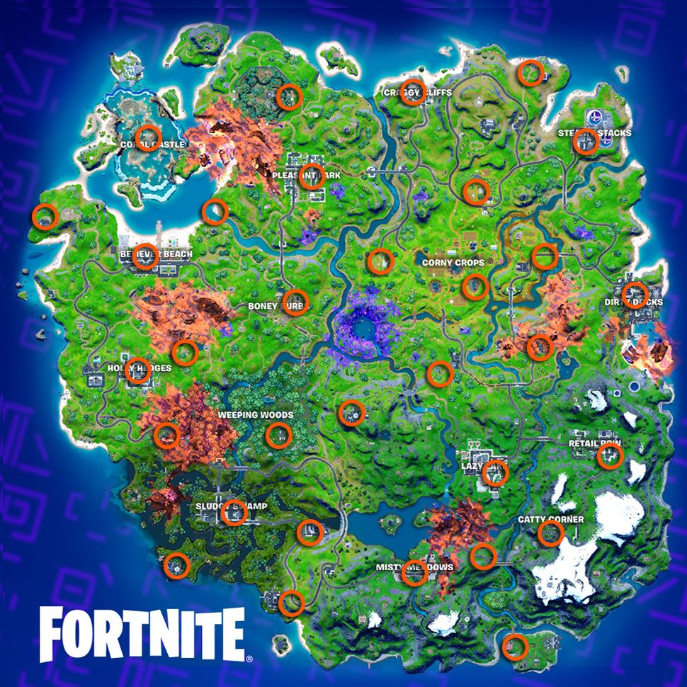 Fortnite Reboot Vans locations | GamesRadar+