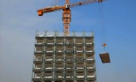 China's 'amazing' construction of a 30-story building in 360 hours ...
