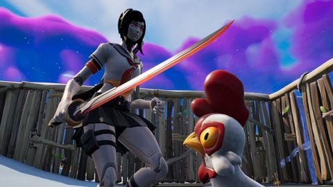 Fly with a chicken Fortnite: Where to find chickens in Fortnite Chapter ...
