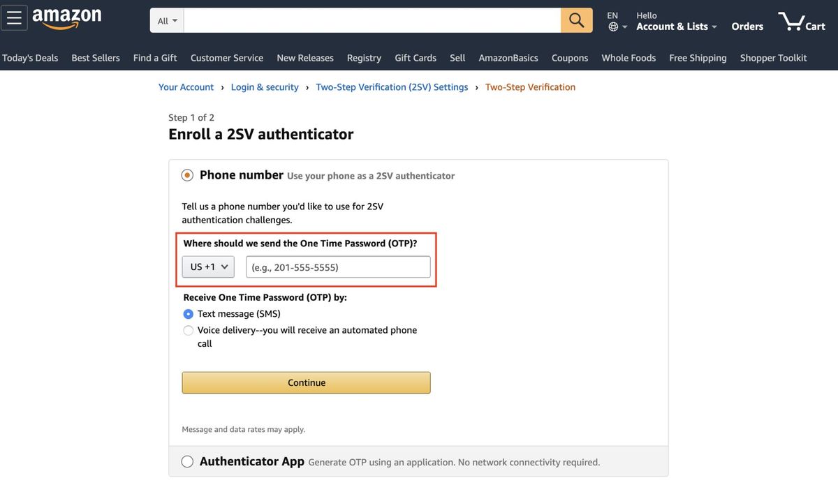 How to set up two-factor authentication for your Amazon account | iMore