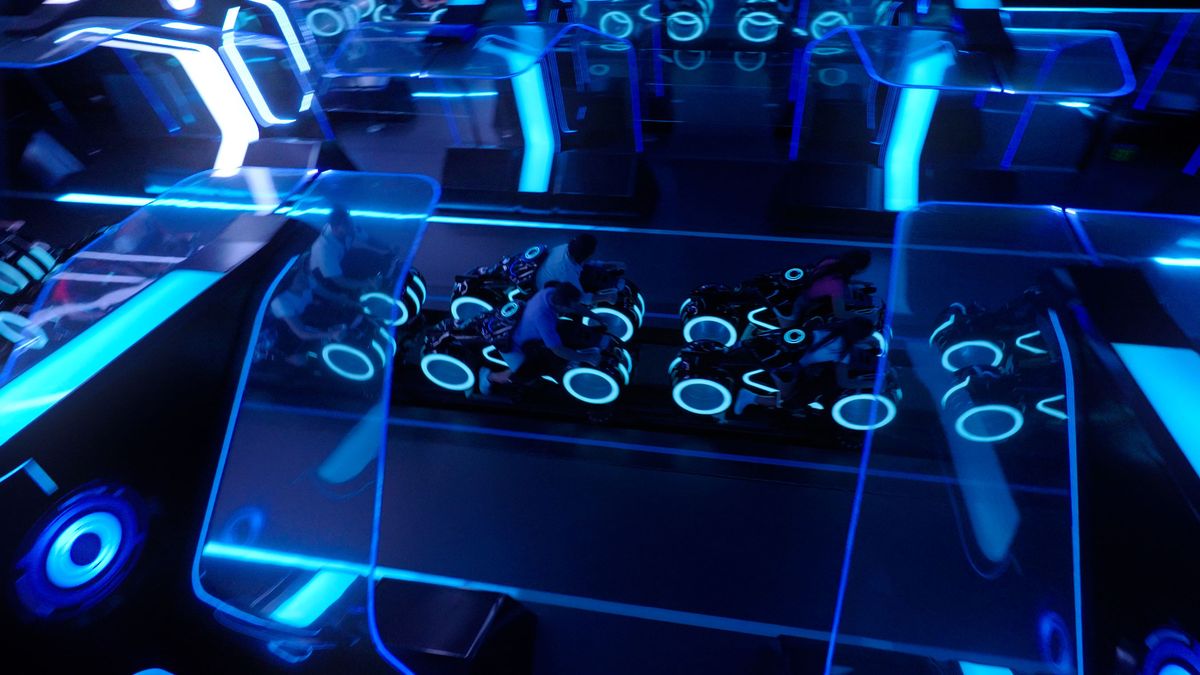 Disney's Tron Lightcycle Run ride immerses fans in high-speed sci-fi ...